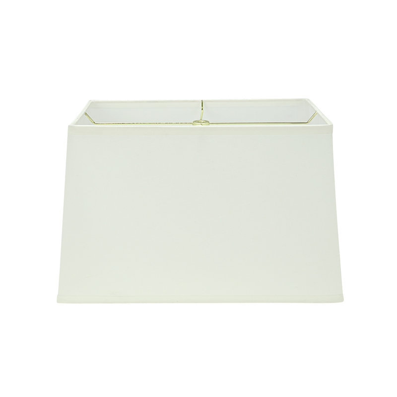 Highland Dunes 10" H x 16" W Linen Rectangular Lamp Shade ( Spider ) in Off-White | Wayfair